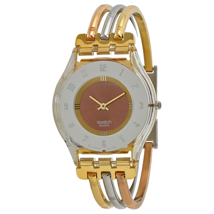 Swatch Skin Classic Tri-colored Stainless Steel Ladies Watch SFK240A ...