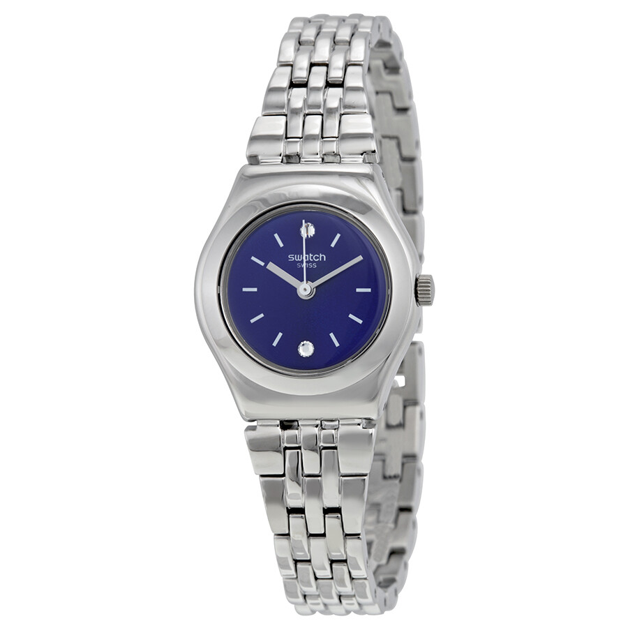 Swatch Sloane Blue Dial Stainless Steel Ladies Watch YSS288G - Irony ...