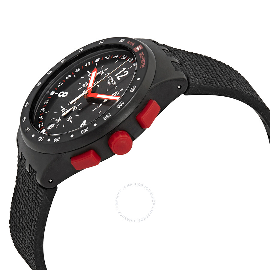 Swatch Stand Hall Chronograph Black Dial Men's Watch SUSB411 - Swatch ...