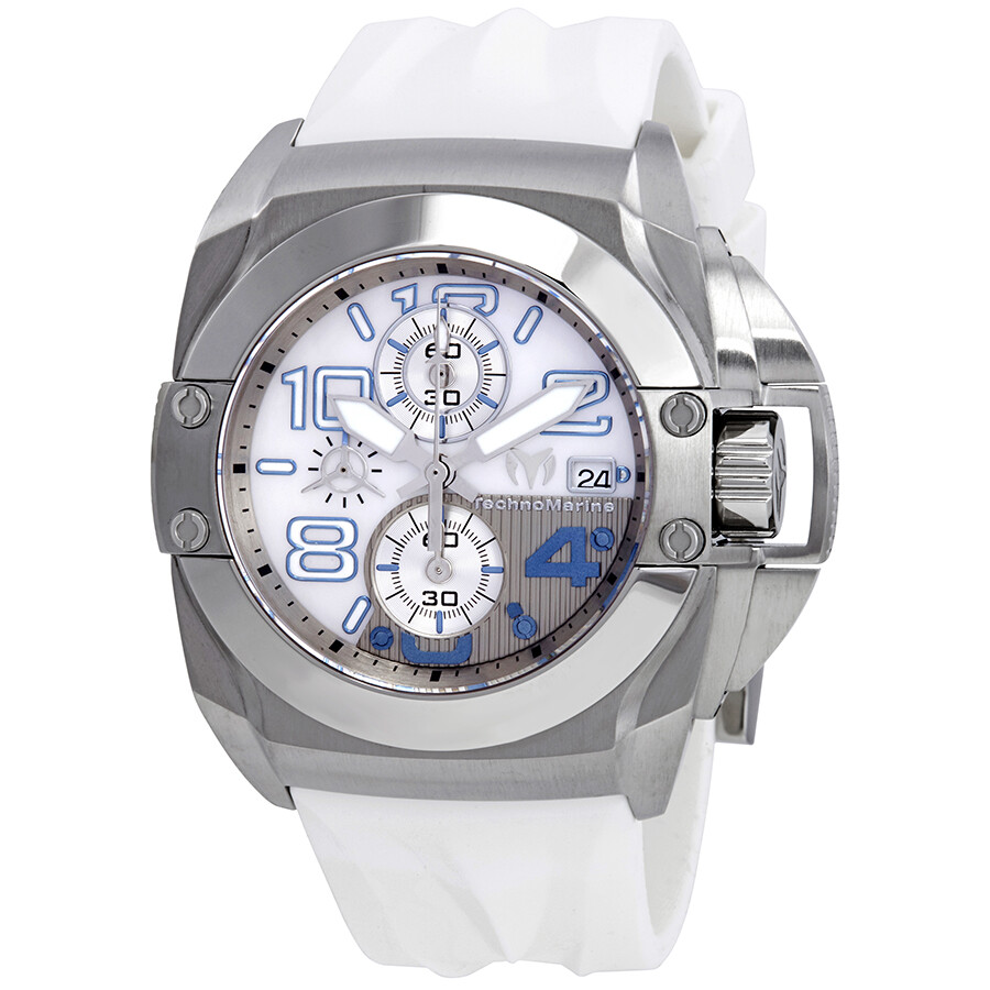 Technomarine Reef Chronograph Silver Dial Men's Watch 515013 - Cruise ...