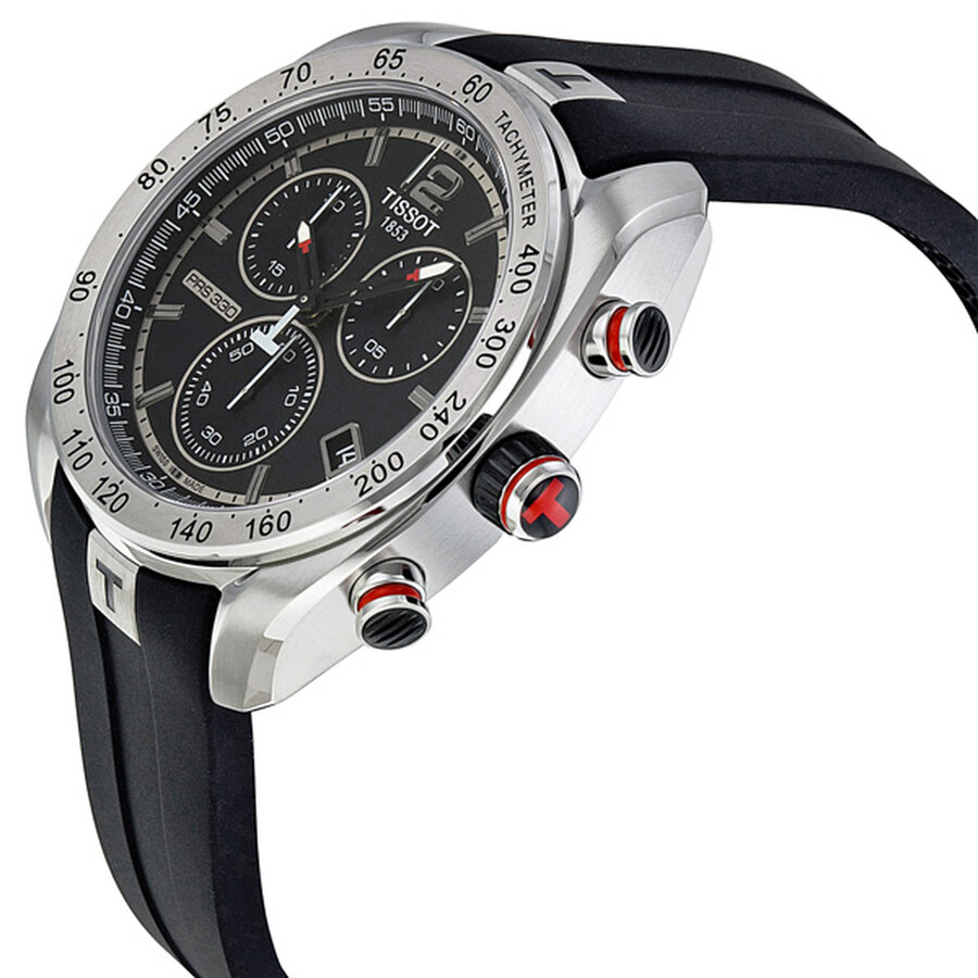 Tissot PRS 330 Chronograph Black Dial Men's Watch T0764171705700 - PRS ...