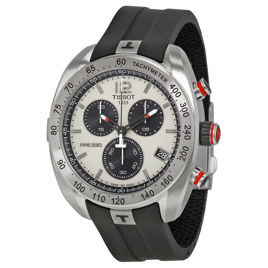 Tissot PRS 330 Chronograph Light Grey Dial Men's Watch T0764171708700 ...
