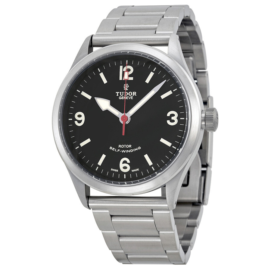 Tudor Heritage Ranger Black Dial Stainless Steel Men's Watch 79910 ...