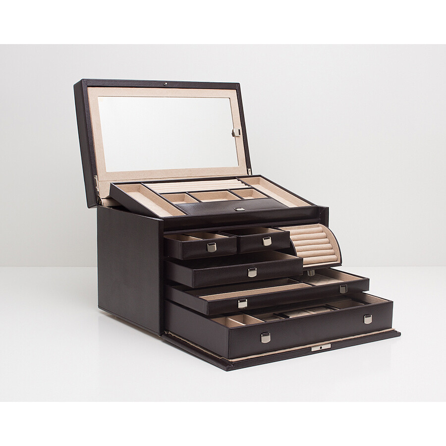 Wolf London Cocoa Large Jewelry Box 315006 - Jewelry Accessories ...